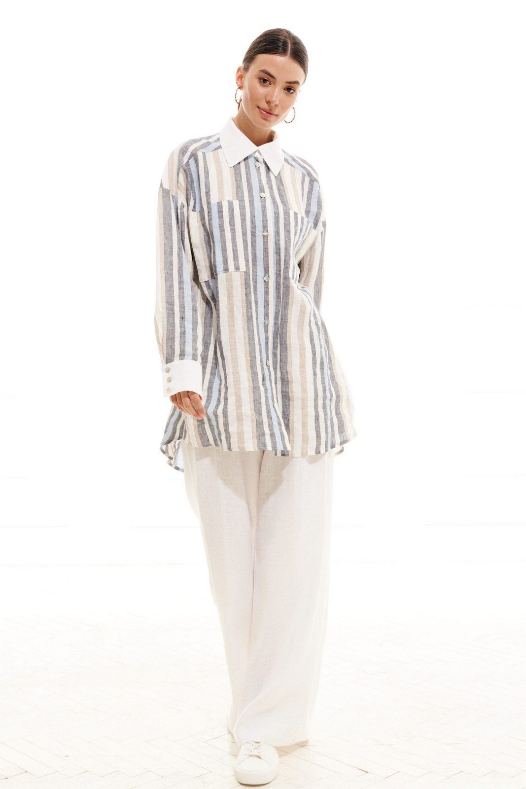 Блузка 3721 мультиколор Elletto Life купить в интернет магазине Велесмода